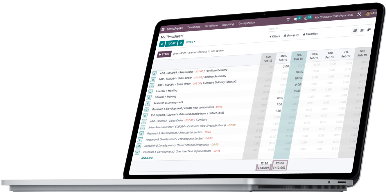 Timesheet Al Jawad