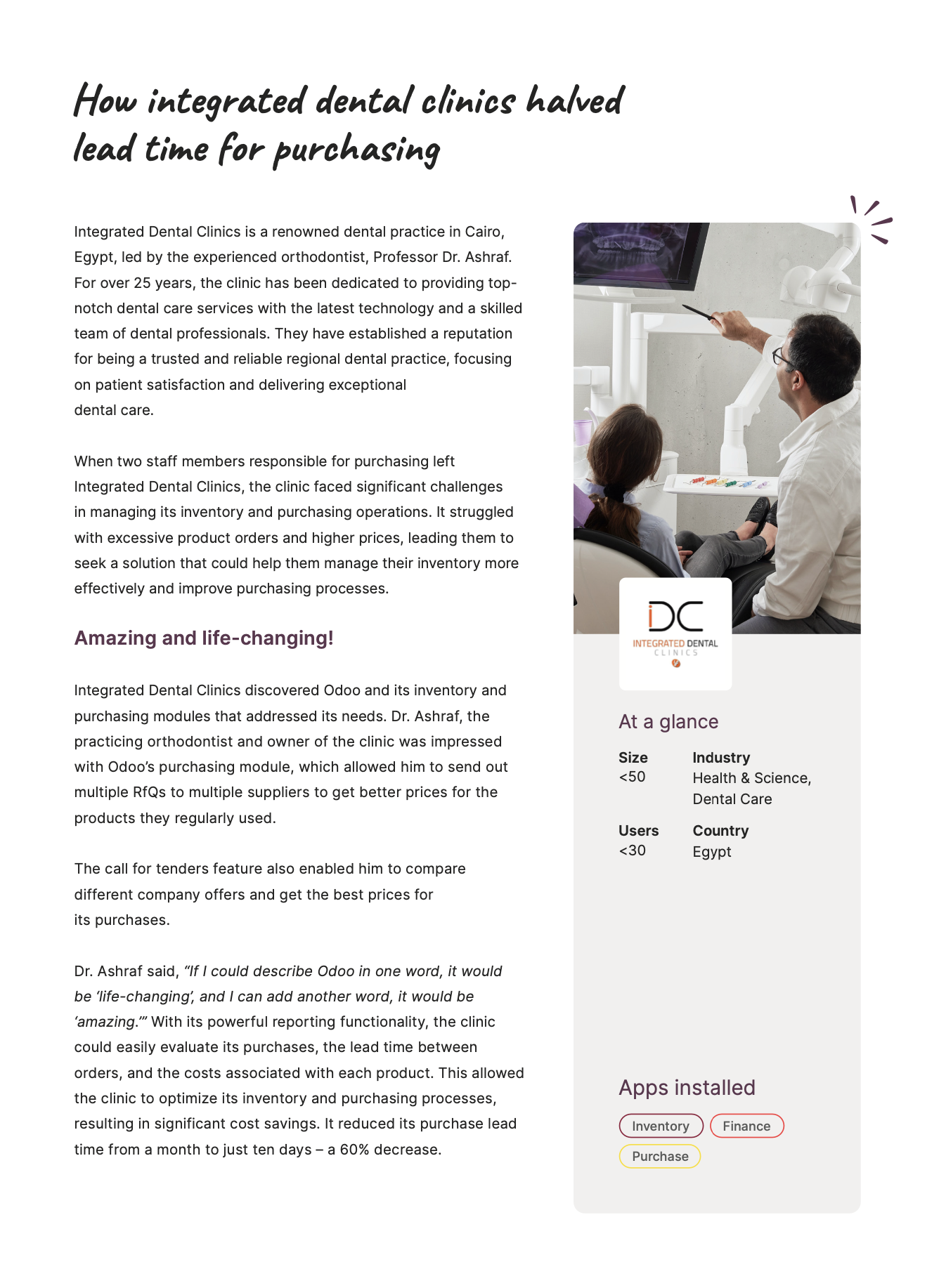 Odoo Partner | Industry | Odoo